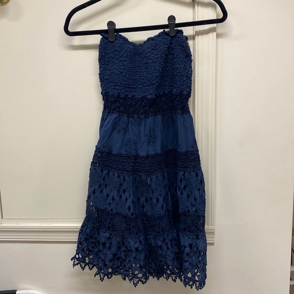 Temptations | Dresses | Navy Blue Temptation Positano Mini Dress | Poshmark